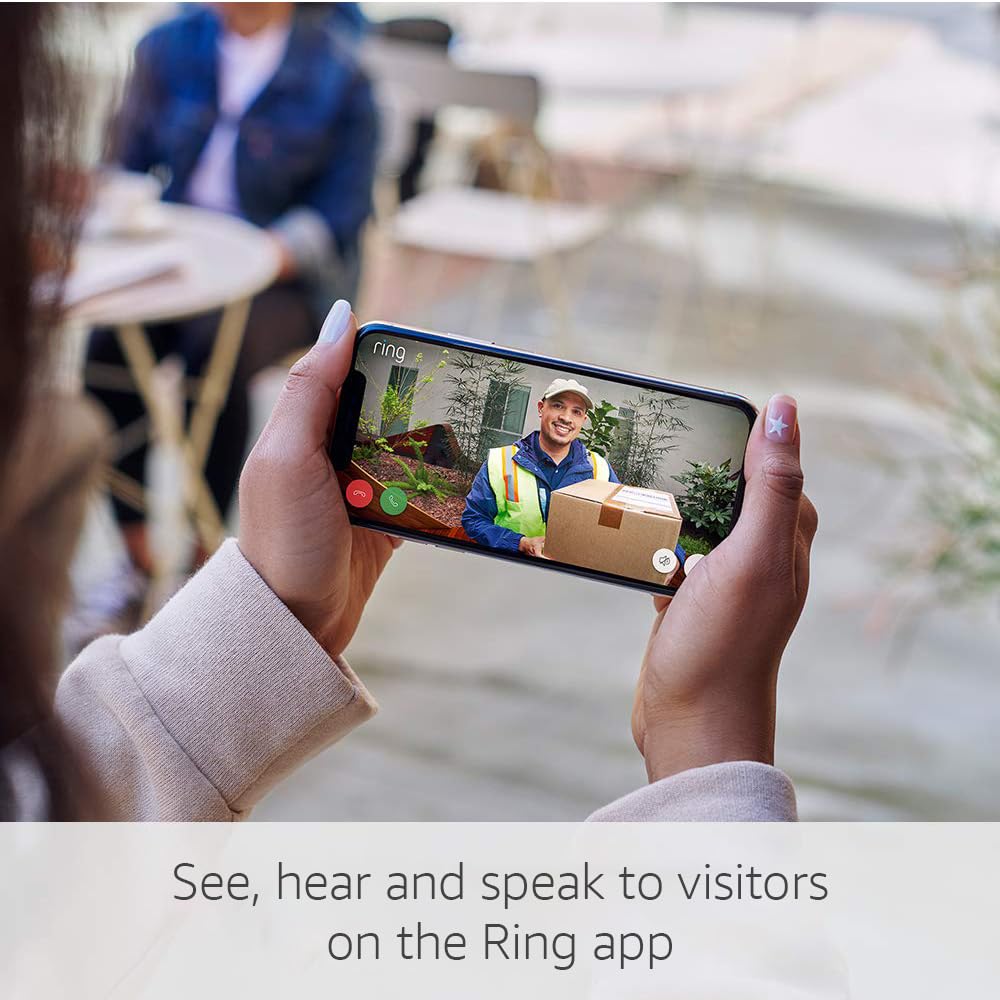 Ring Peephole Door View Camera - Wireless Doorbell Security Camera with ...