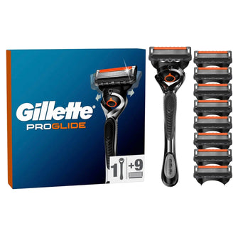 Gillette ProGlide Razor with Flexiball Tech | 9 Refill Blades | Gadcet