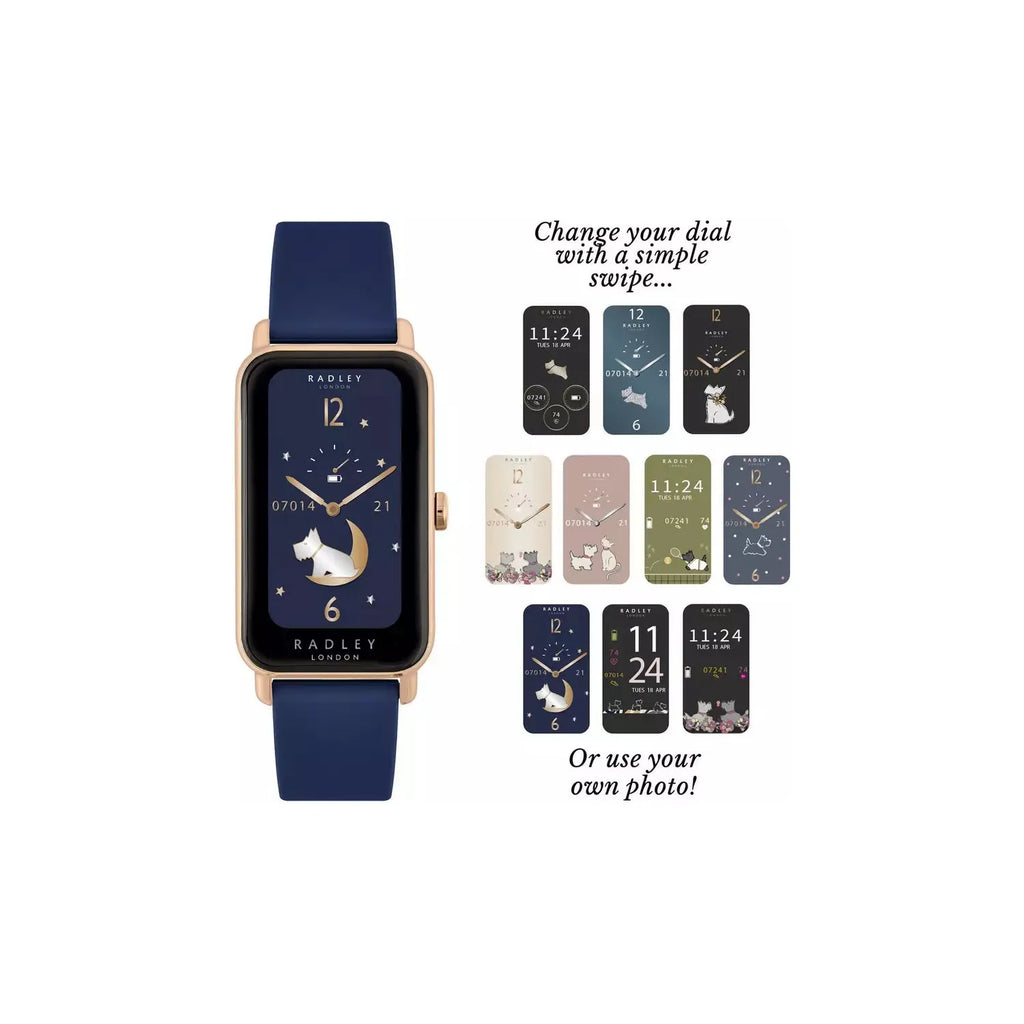 Radley Series 21 Blue Silicone Strap Smart Watch | Gadcet UK