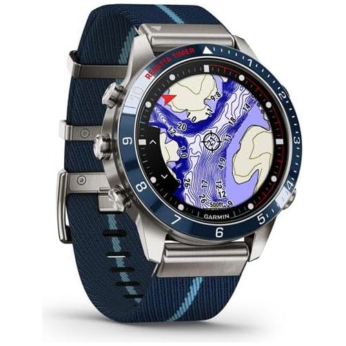 Garmin MARQ Captain Luxury Tool Watch – Nautical Features with Wind ...