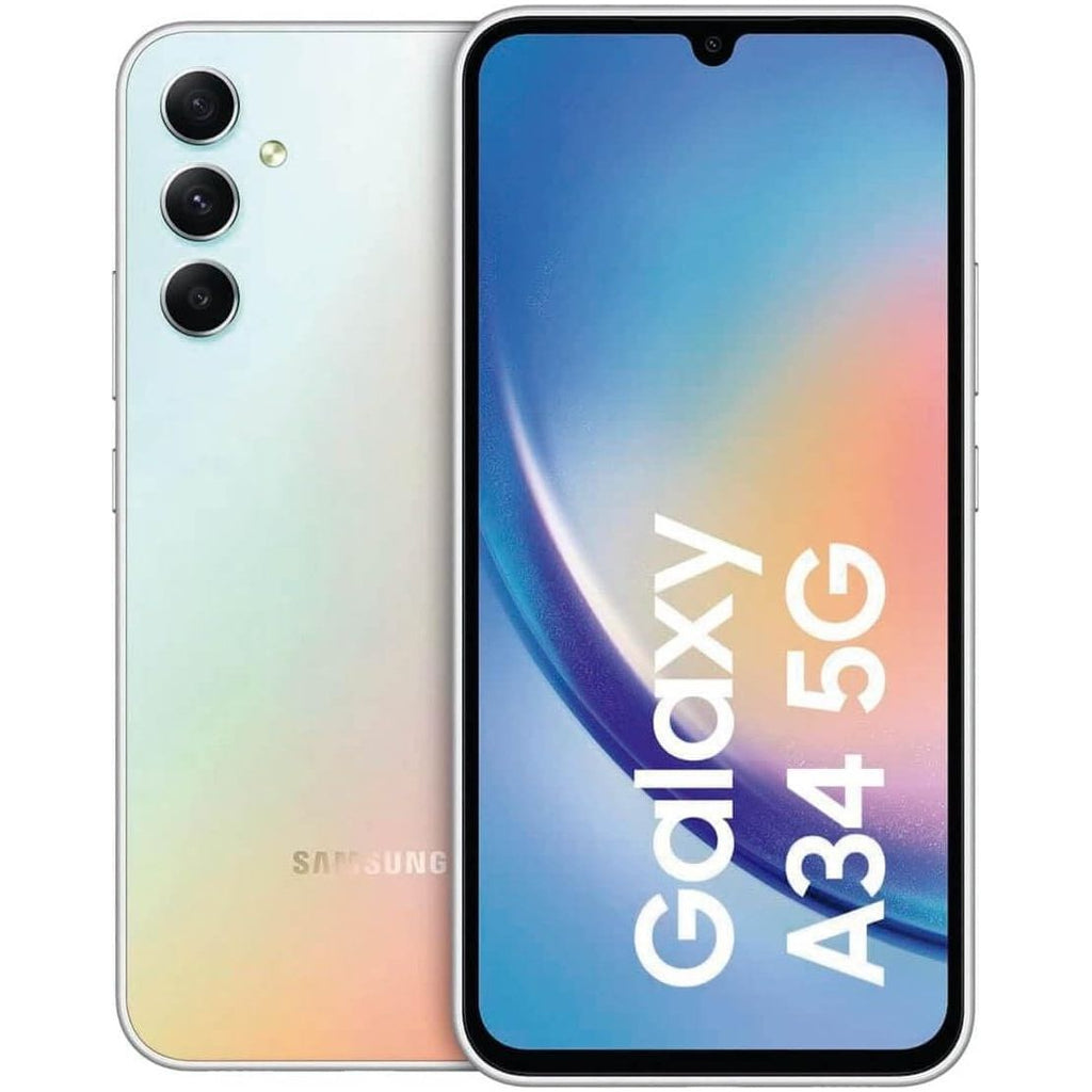 Samsung Galaxy A34 5G - 128GB RAM - 6GB RAM - Dual Sim - Sliver ...