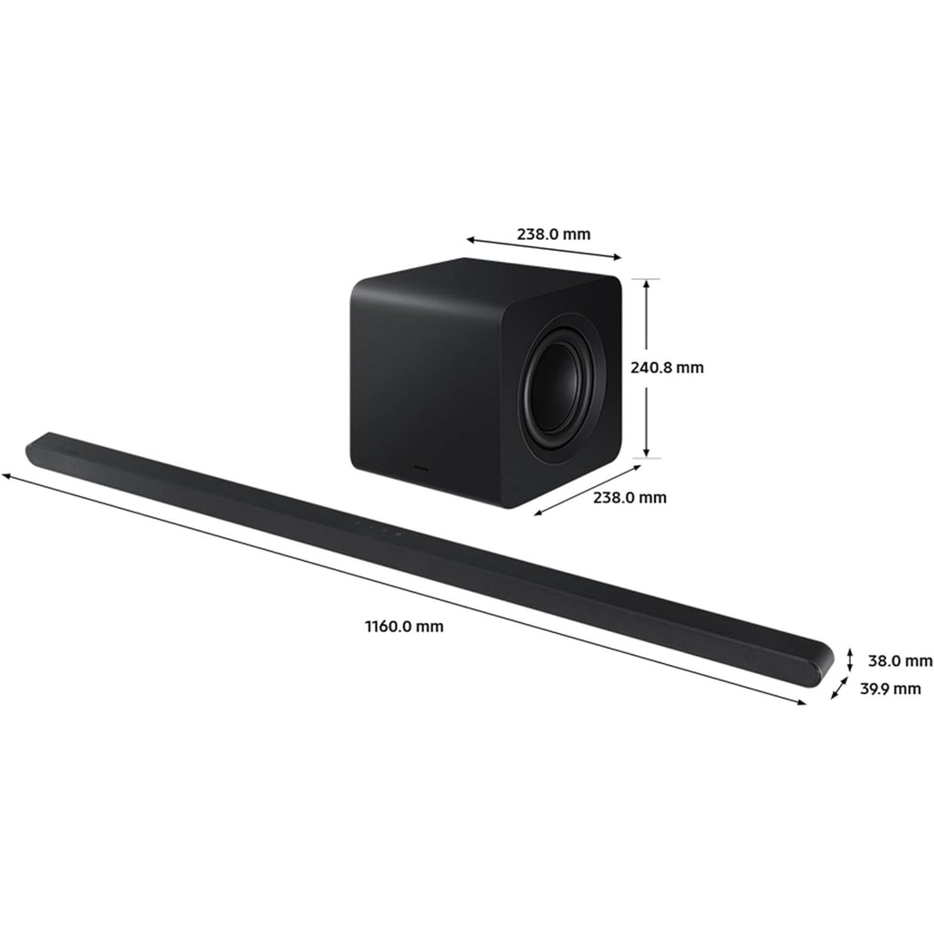 Samsung S800D 3.1.2ch Ultra Slim Soundbar with Subwoofer – Dolby Atmos ...