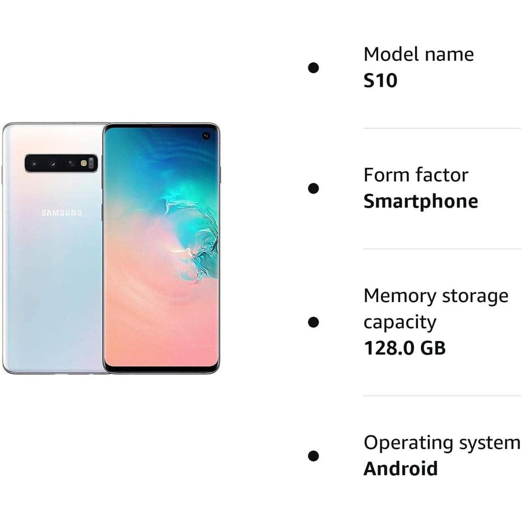 Samsung Galaxy S10 Plus 4G 128GB Storage Prism White - Unlocked ...