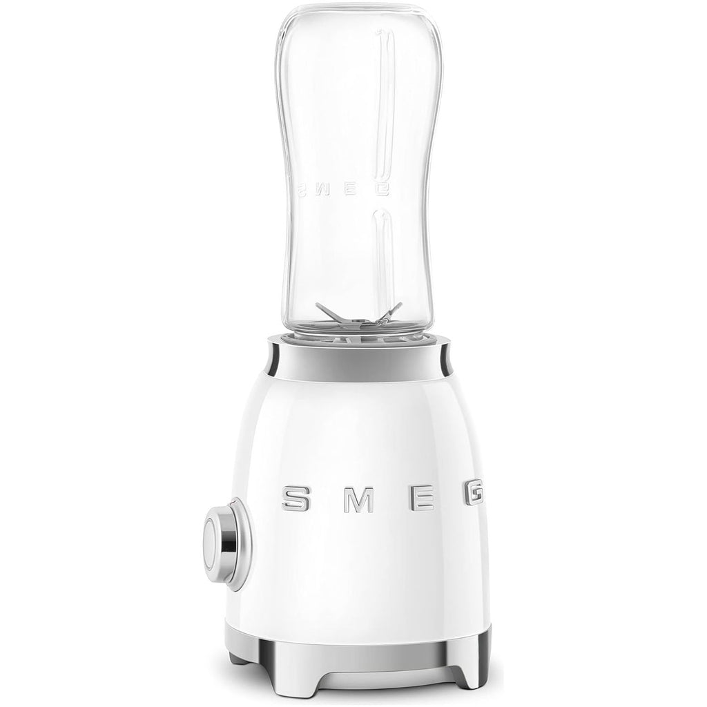 Smeg PBF01WHUK Retro 50s Personal Blender - 300W, 600ml, 2 Bottles-To ...