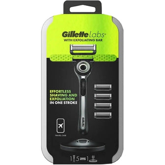Gillette Labs Razor with Exfoliating Bar - 1 Handle & 5 Blades | Gadcet