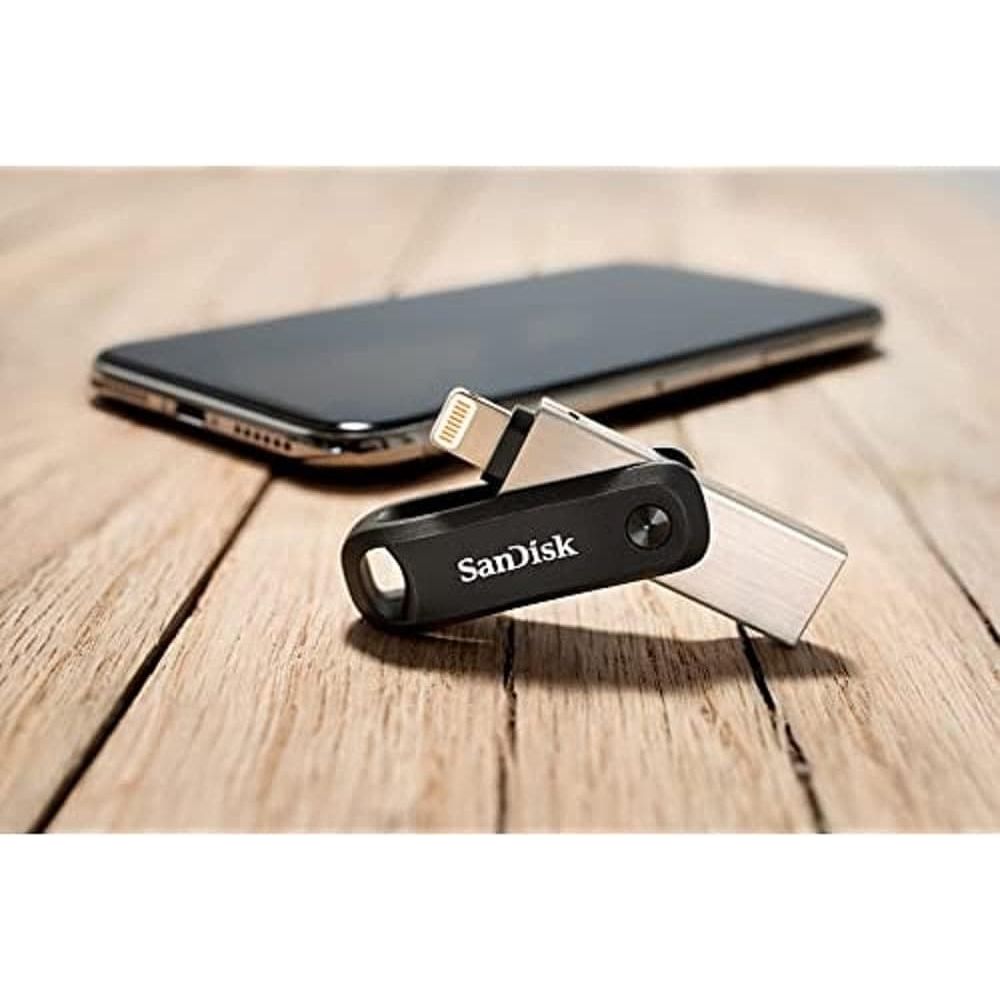 SanDisk 256GB iXpand Flash Drive Go with Lightning and USB 3.0 ...