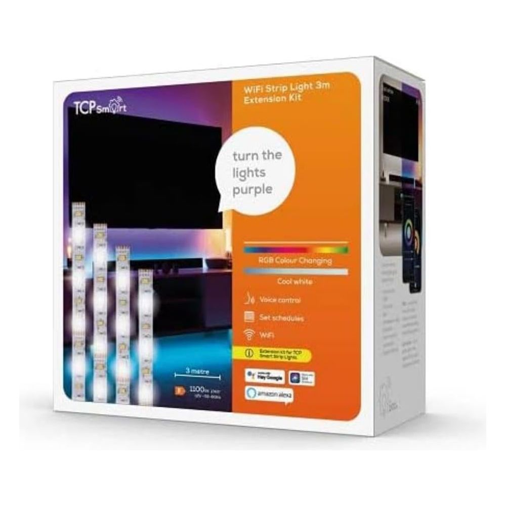 TCP Smart Strip Light RGBW IP20 3M Extension Kit - Energy Class F ...