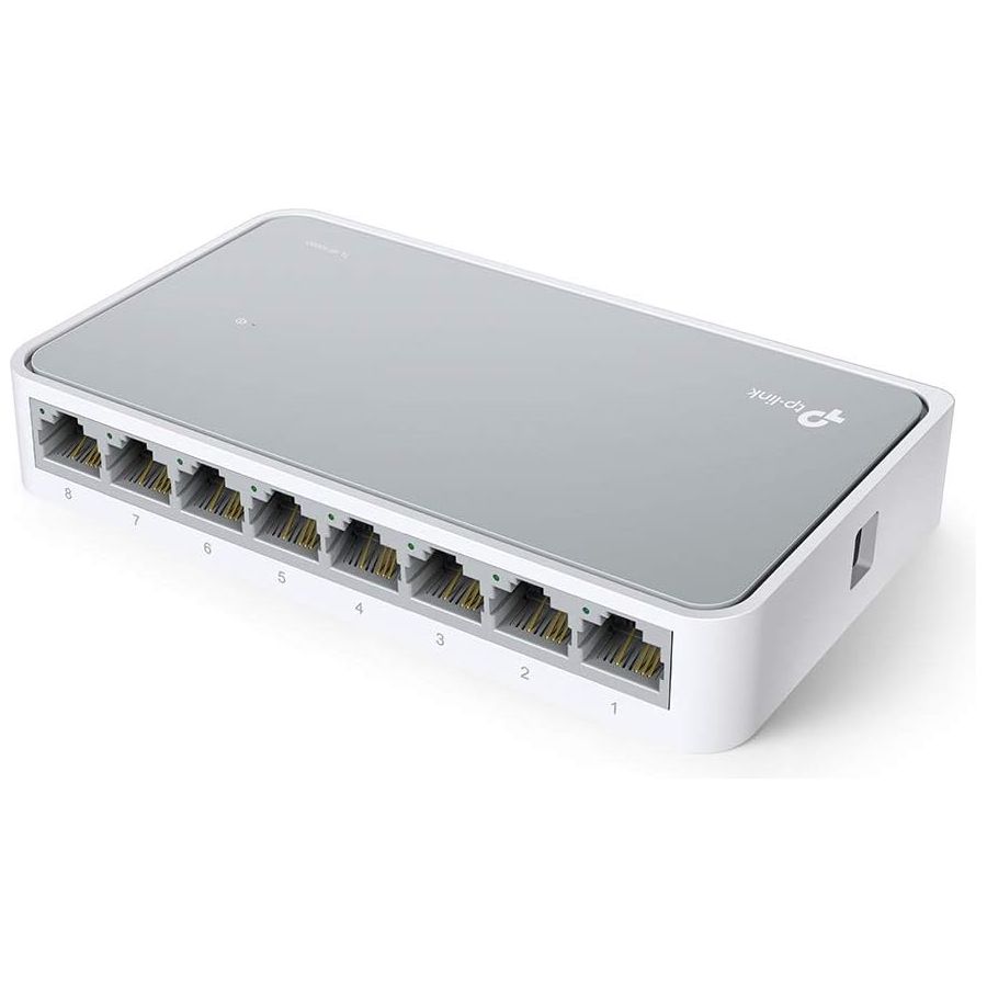 TP-Link TL-SF1008D 8-Port 10/100 Mbps Ethernet Switch – Plug & Play, N ...
