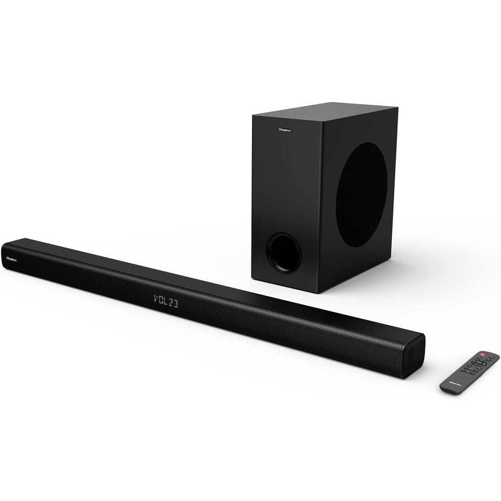 Hisense HS218 2.1ch Sound Bar with Wireless Subwoofer – 200W, Dolby Au ...