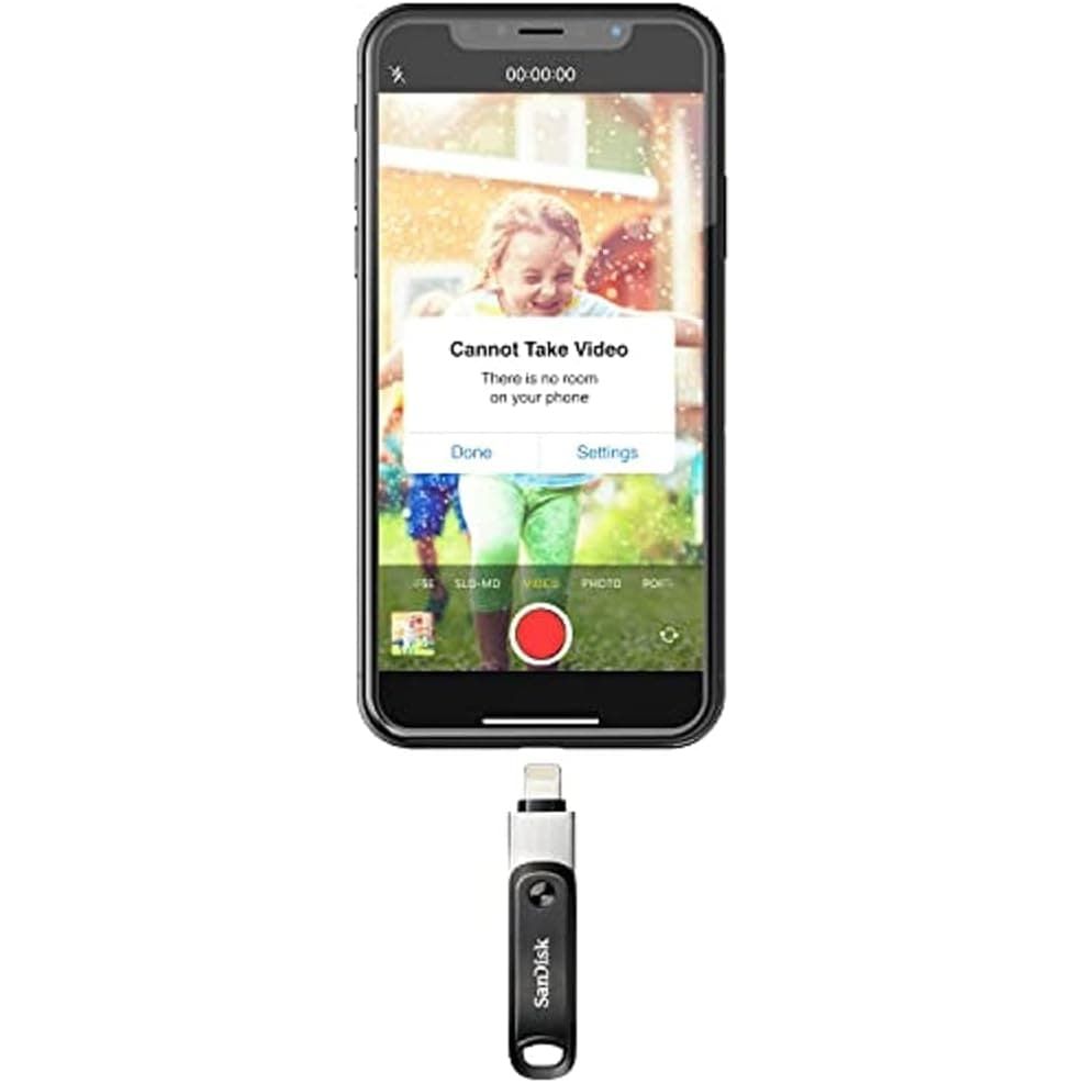 SanDisk 256GB iXpand Flash Drive Go with Lightning and USB 3.0 ...