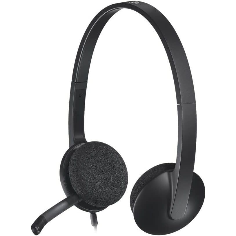 Logitech H340 USB Wired Headset with Noise-Cancelling Microphone ...
