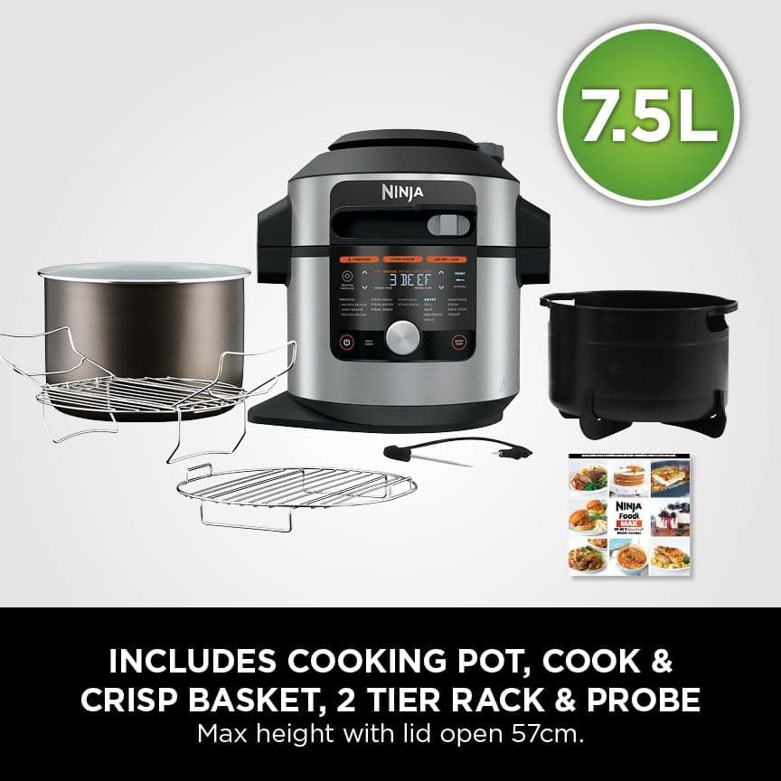 Ninja Foodi MAX 15-in-1 SmartLid Multi-Cooker 7.5L [OL750UK] - Smart C ...