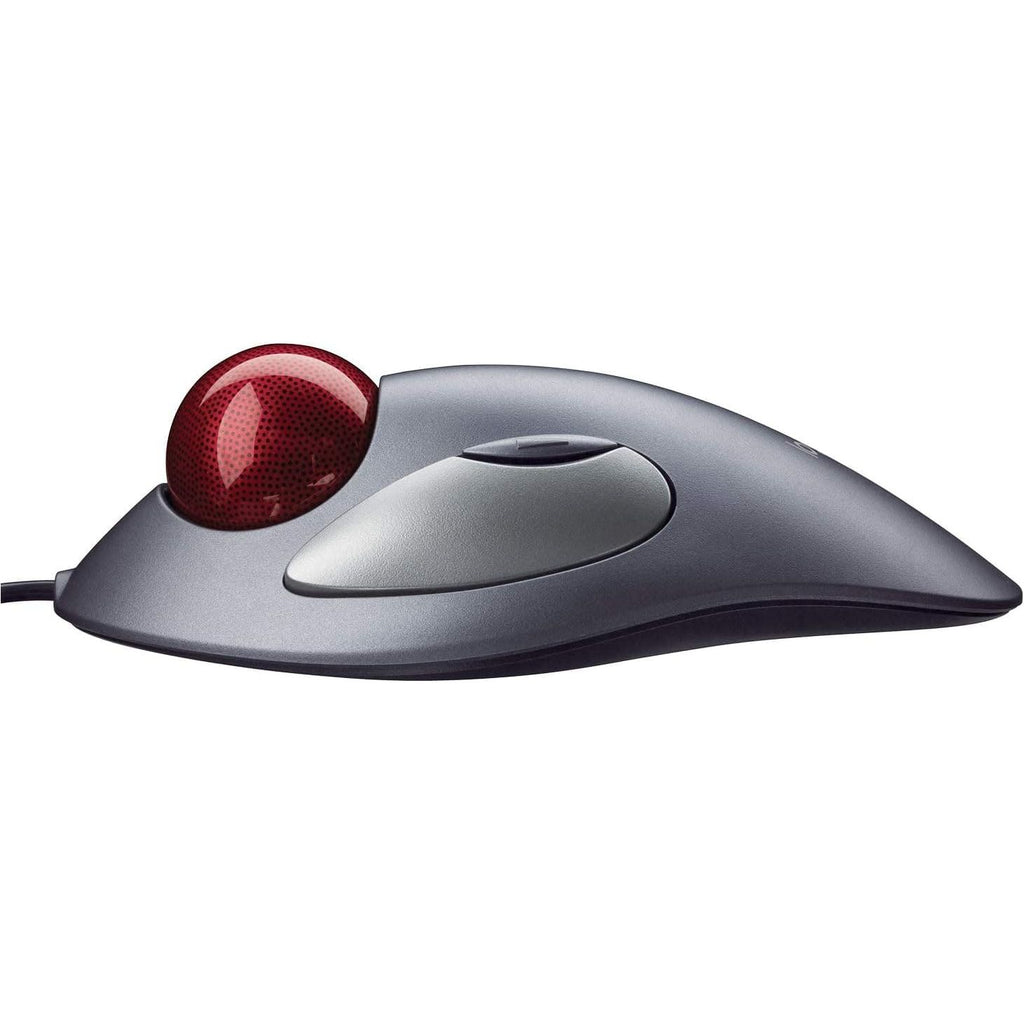 Logitech TrackMan Marble, Wired Trackball Mouse, 300 DPI Marble Optical ...