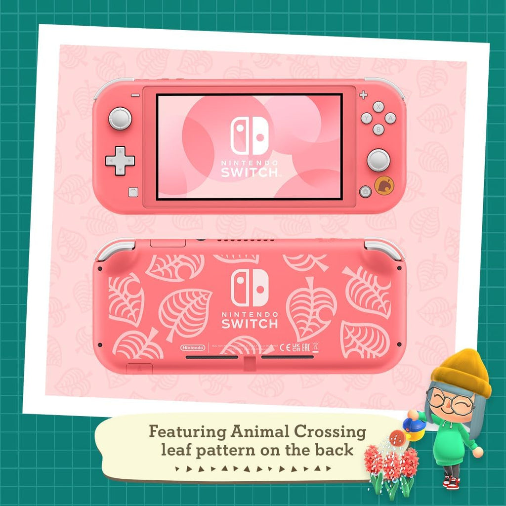 Nintendo Switch Lite Coral (Isabelle Aloha Edition) + Animal Crossing ...