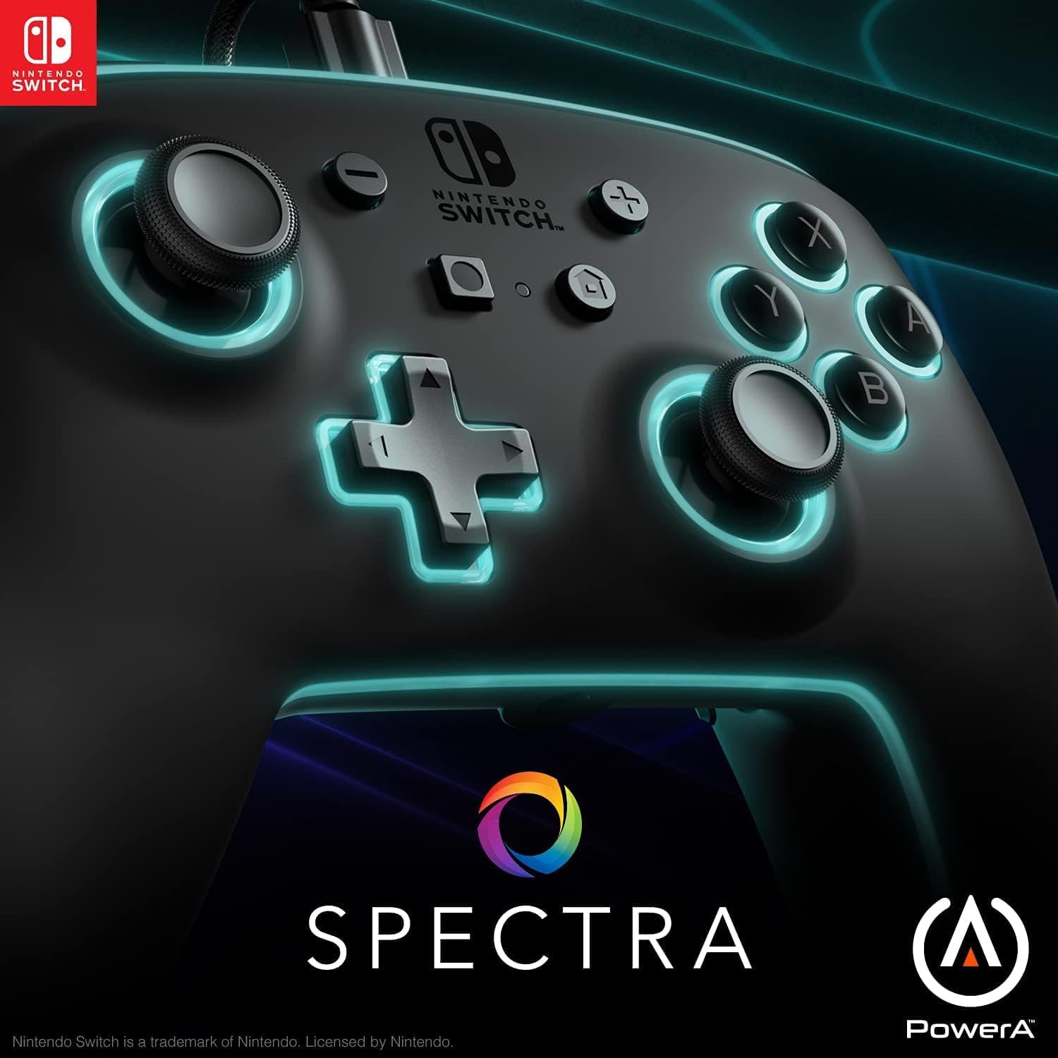 PowerA Spectra Enhanced Wired Controller for Nintendo Switch, Light-Up ...