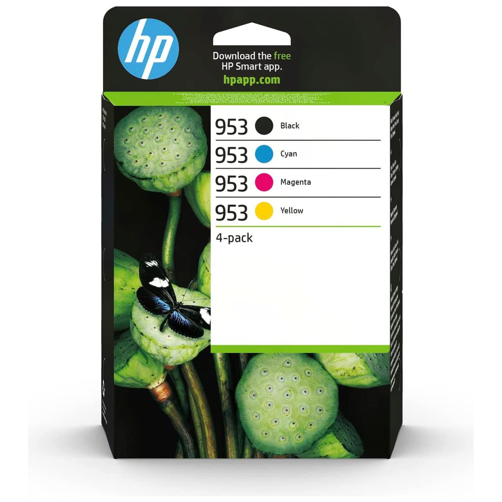 HP 953 Original Ink Cartridges, Black/Cyan/Magenta/Yellow, Multipack ...