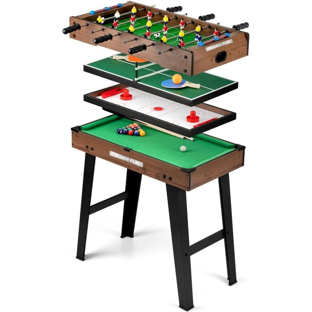 PowerPlay 4-in-1 Multi-Sports Game Table Set, Indoor Family Games, Tab ...