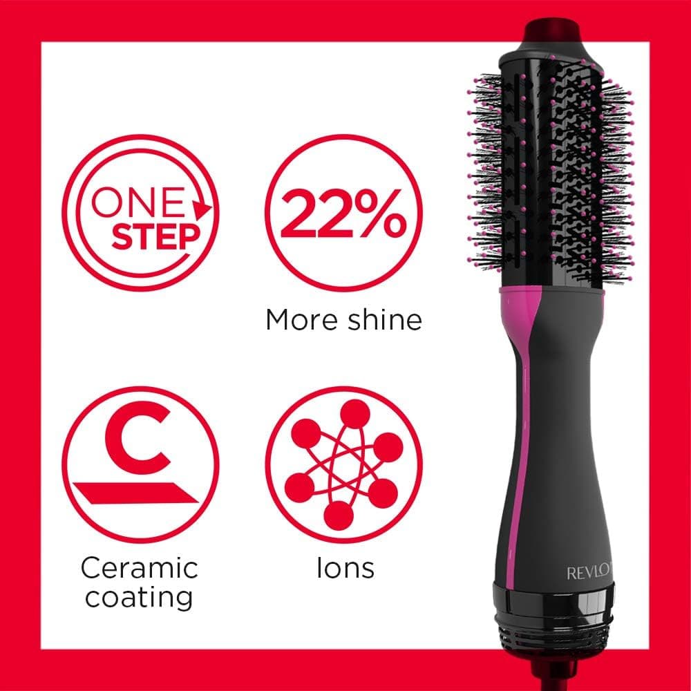 Revlon One-Step Hair dryer and Volumiser mid to short hair (One-Step, 2 ...