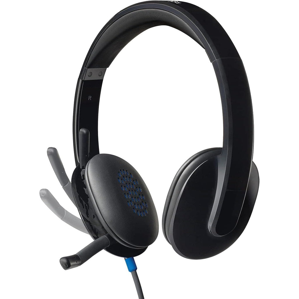 Logitech H540 Wired Headset, Stereo Headphone with Noise-Cancelling ...