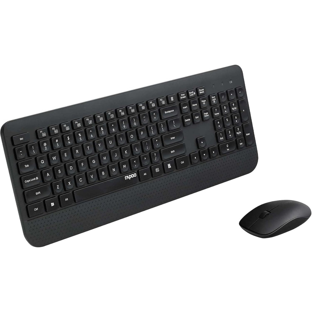 Rapoo X3500 Wireless Keyboard and Mouse UK Keyboard Layout 2.4 Ghz Wir ...