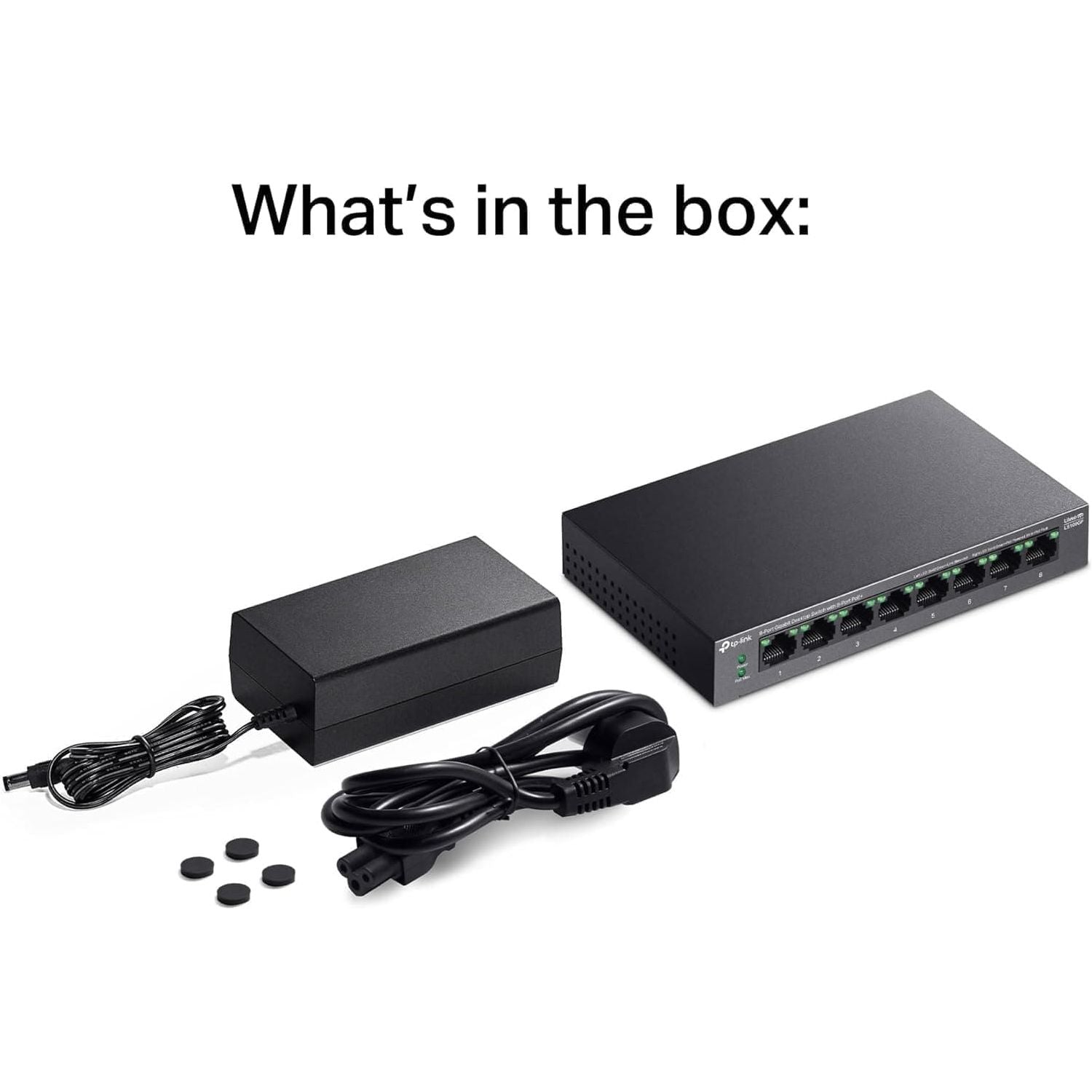 TP-Link PoE Switch 8 Port Gigabit Ethernet Switch with 8 x PoE+ Port ...