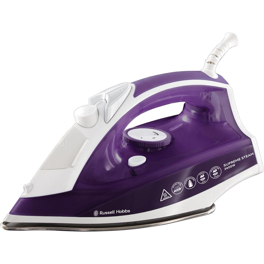 Russell Hobbs Supreme Steam Iron - 2400W, 110g Steam Shot, 300ml Tank ...