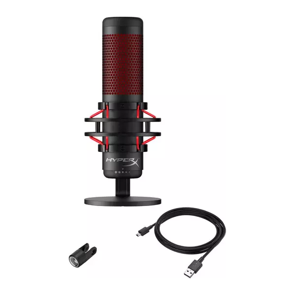 HYPERX HX-MICQC-BK Quadcast Gaming Microphone - Black | Gadcet UK