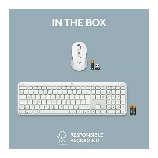 Logitech Signature Slim MK950 Wireless Keyboard, Sleek Design, Switch ...