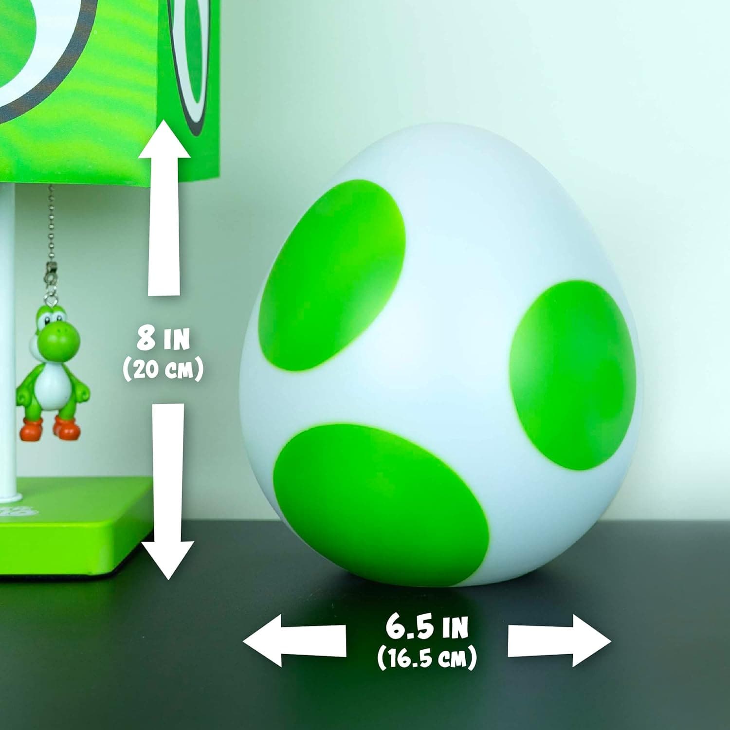 Paladone Yoshi Egg Light, Super Mario Bros Collectible Figure Light ...