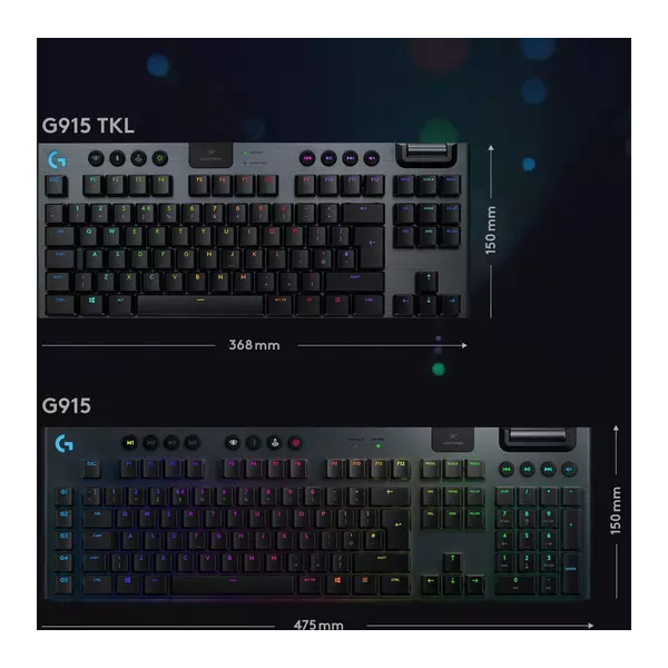 Logitech G915 TKL Lightspeed RGB Wireless Gaming Keyboard– Gadcet UK