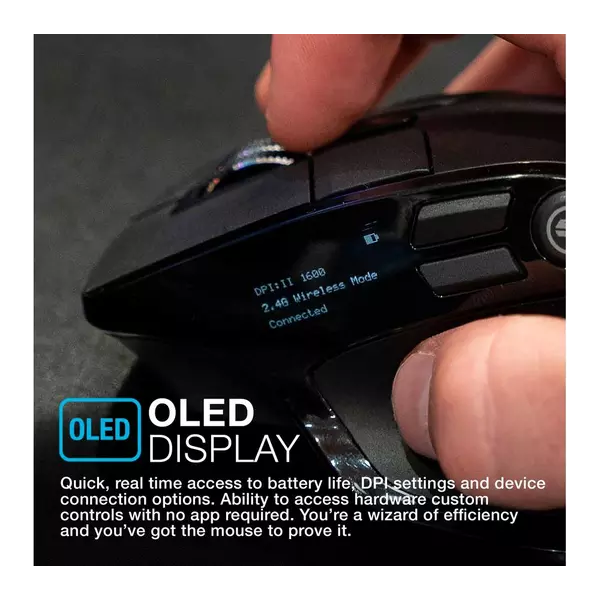 JLab Epic Wireless Mouse - Connect Via Bluetooth or USB Receiver ...