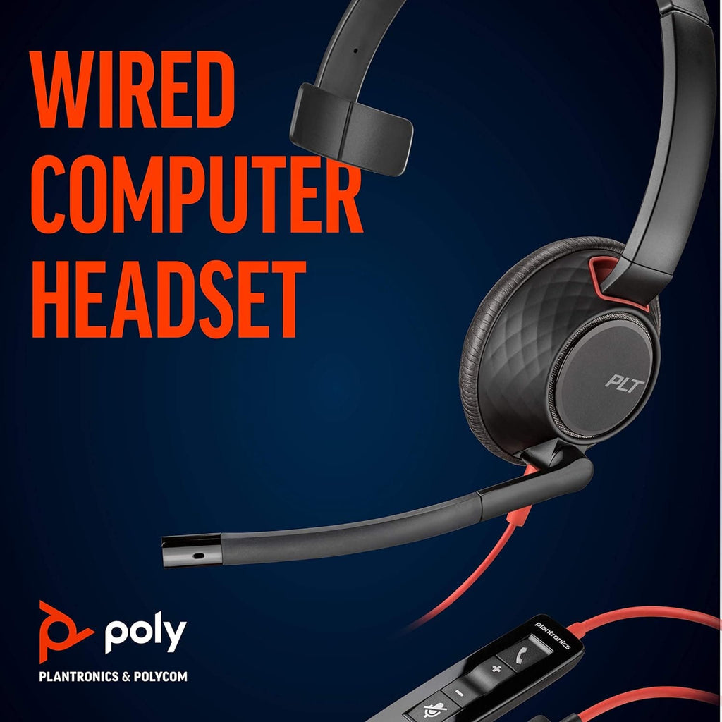 Plantronics - Blackwire C5210 - Wired, Single Ear (Monaural) Headset ...