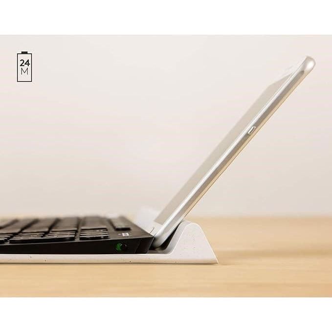 Logitech K780 Multi-Device Wireless Keyboard, QWERTY UK Layout, 2.4GHz ...