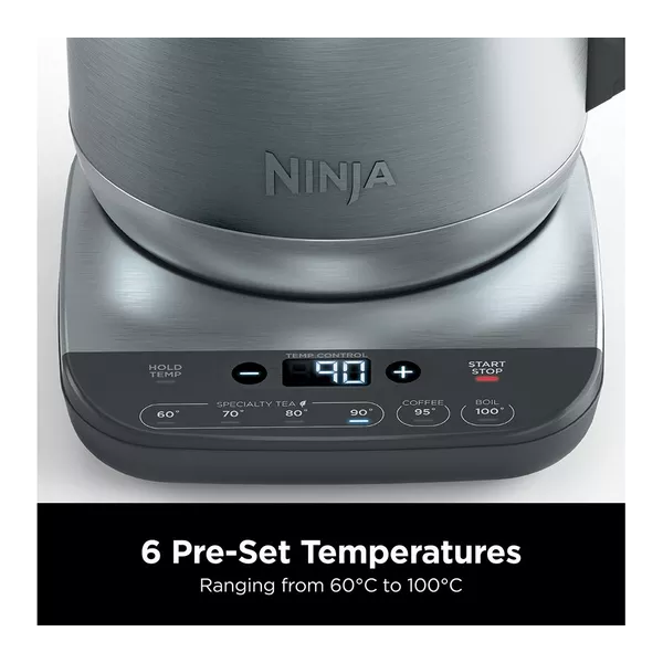 NINJA Perfect Temperature KT201UK Jug Kettle - Stainless Steel | Gadcet UK