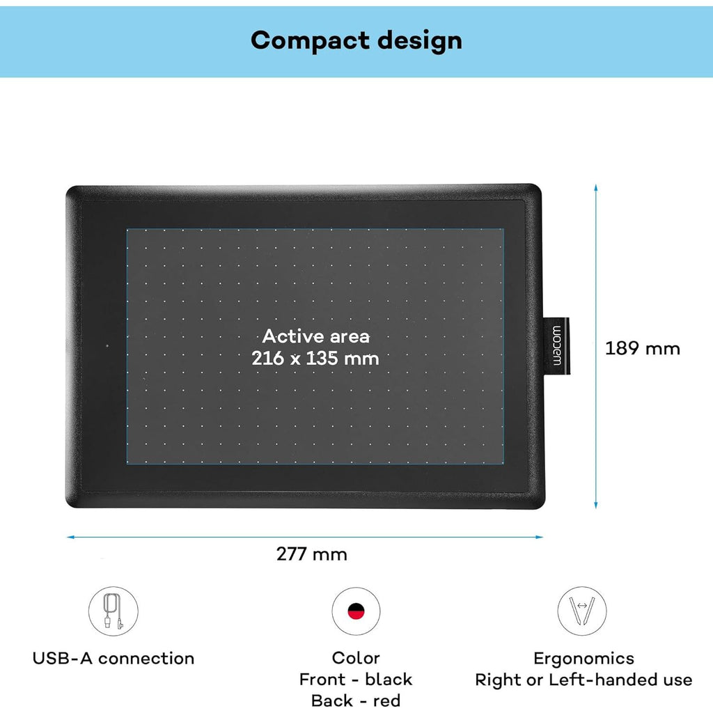 Wacom ONE Medium By Wacom CTL-672-S Graphics Tablet | Gadcet UK