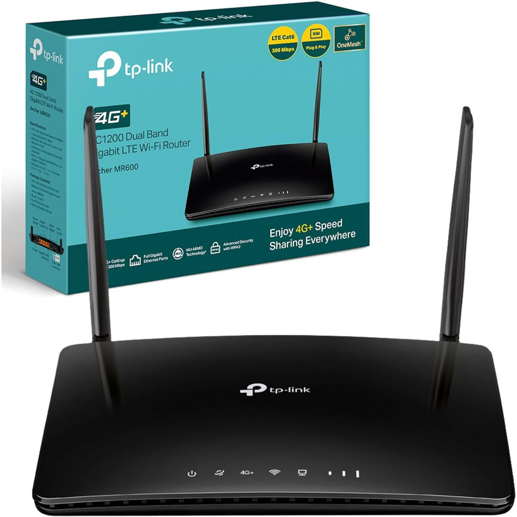 TP-Link AC1200 4G+ Cat6 Wireless Dual Band Gigabit Router (Archer MR600 ...