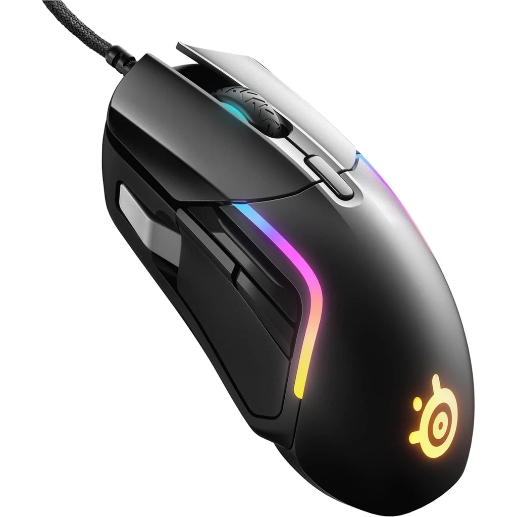 SteelSeries Rival 5 Gaming Mouse, 18,000 CPI Sensor, 9 Programmable ...