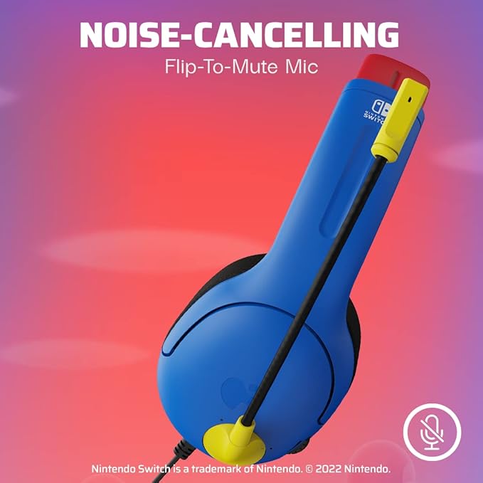 PDP Gaming AIRLITE Stereo Headset with Mic for Nintendo Switch - PC ...
