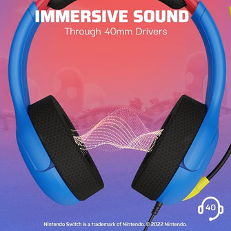 PDP Gaming AIRLITE Stereo Headset with Mic for Nintendo Switch - PC ...