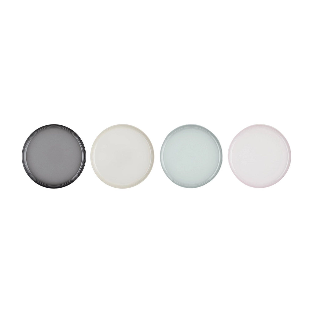 Le Creuset 22cm Breakfast Plate Set – Coupe, Multicolour, Set of 4 ...