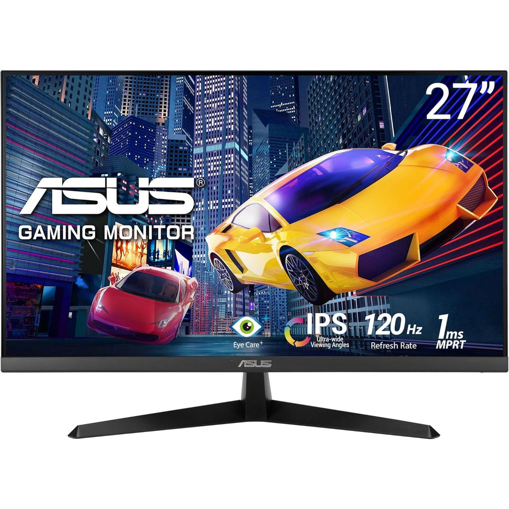 ASUS VY279HGR 27″ Eye Care Gaming Monitor — FHD IPS, 120Hz OC, 1ms MPRT ...