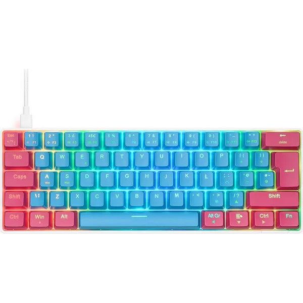NOS C-450 Mini Pro RGB Mechanical Gaming Keyboard - Lollipop– Gadcet UK