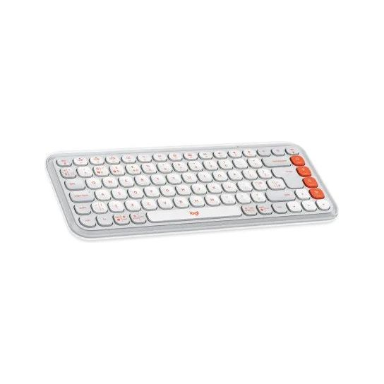 Logitech Pop Icon Combo Wireless Keyboard and Mouse Set - Off White and ...
