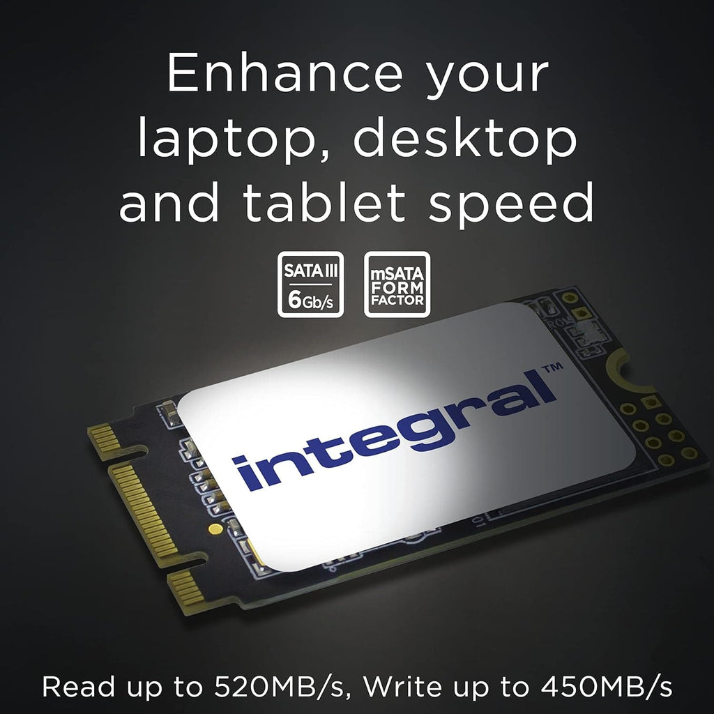 Integral 256GB M.2 SATA III 2242 Internal SSD – Up to 500MB/s Read, 40 ...