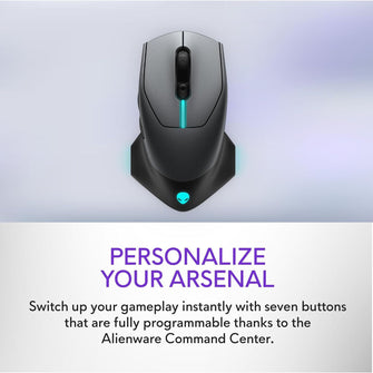 Alienware 610M Gaming Mouse - Wired/Wireless, AW610M (Dark Side Of The ...