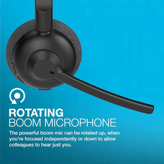 JLab Go Work Pop Wireless Headsets with Microphone - 50+ H Bluetooth ...