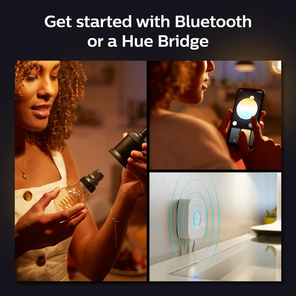 Philips Hue White Ambiance Filament Single Smart LED Bulb [B22 Bayonet ...