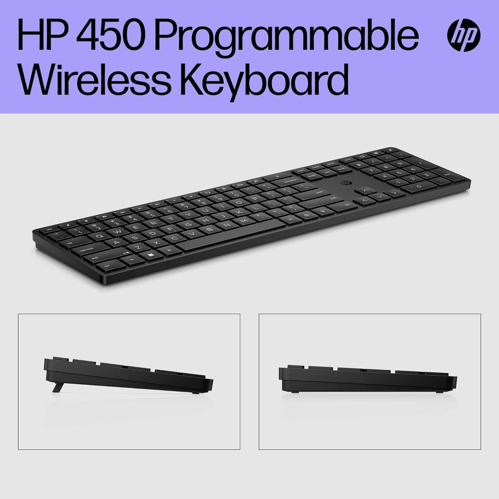 HP 450 Programmable Wireless Keyboard with 20+ Programmable Keys ...