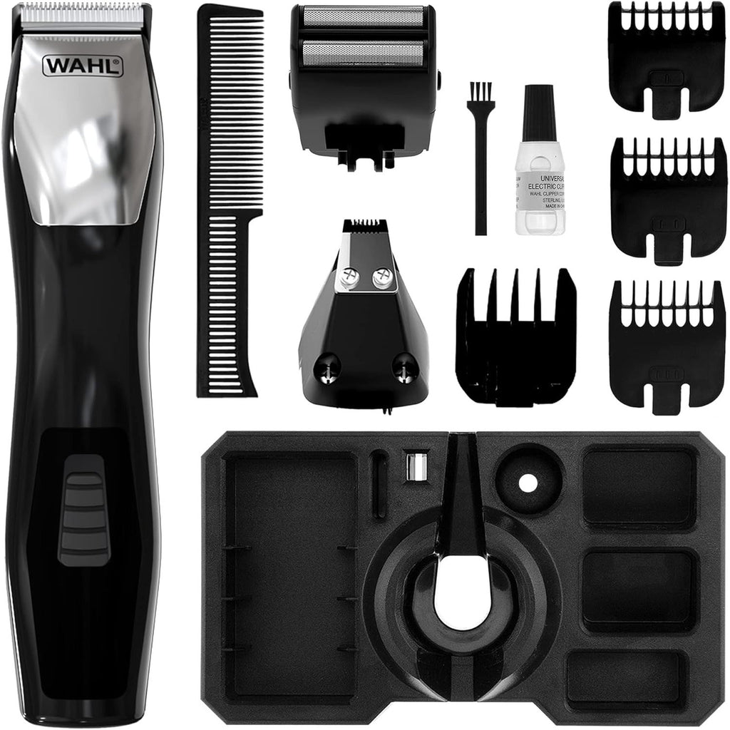 Wahl Groomsman 8-in-1 Multigroomer for Men - Face & Body Trimming ...