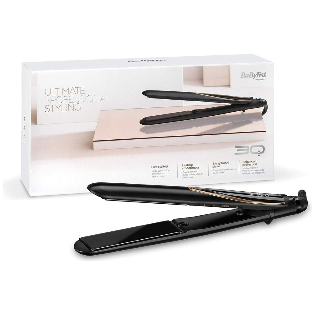 BaByliss 3Q Ultimate Professional Hair Straighteners, Ceramic Plates ...